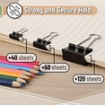 Assorted Clips & Bands: Binder, Paper (Small, Medium, Large) & Foldback ...