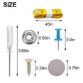 50Pcs Car Roof Headliner Repair Button Kits: Universal Auto Roof Snap ...