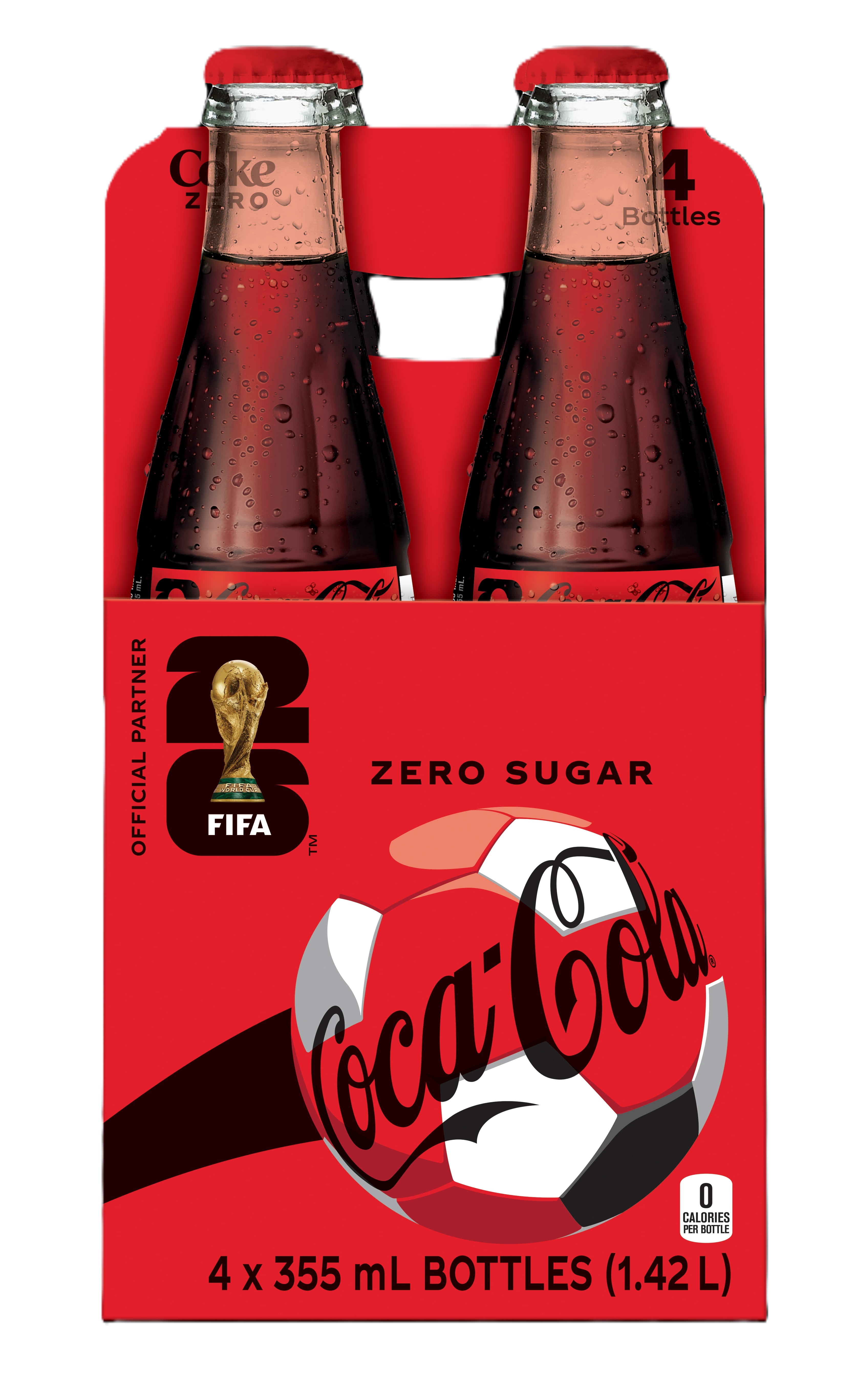 Coca-Cola Zero Glass 4x355ml - Walmart.ca