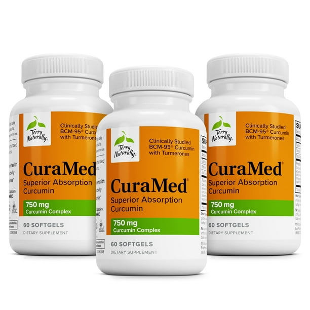 Suplemento Terry Naturally CuraMed 750 mg Brain & Heart 60 So | Walmart ...