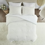 Comfort Spaces Phillips Cotton Jacquard Comforter Set, Twin/Twin XL ...