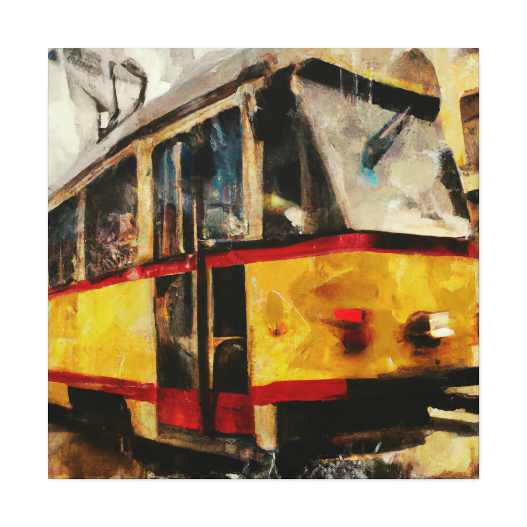 Tram in the Night - Canvas - Walmart.com