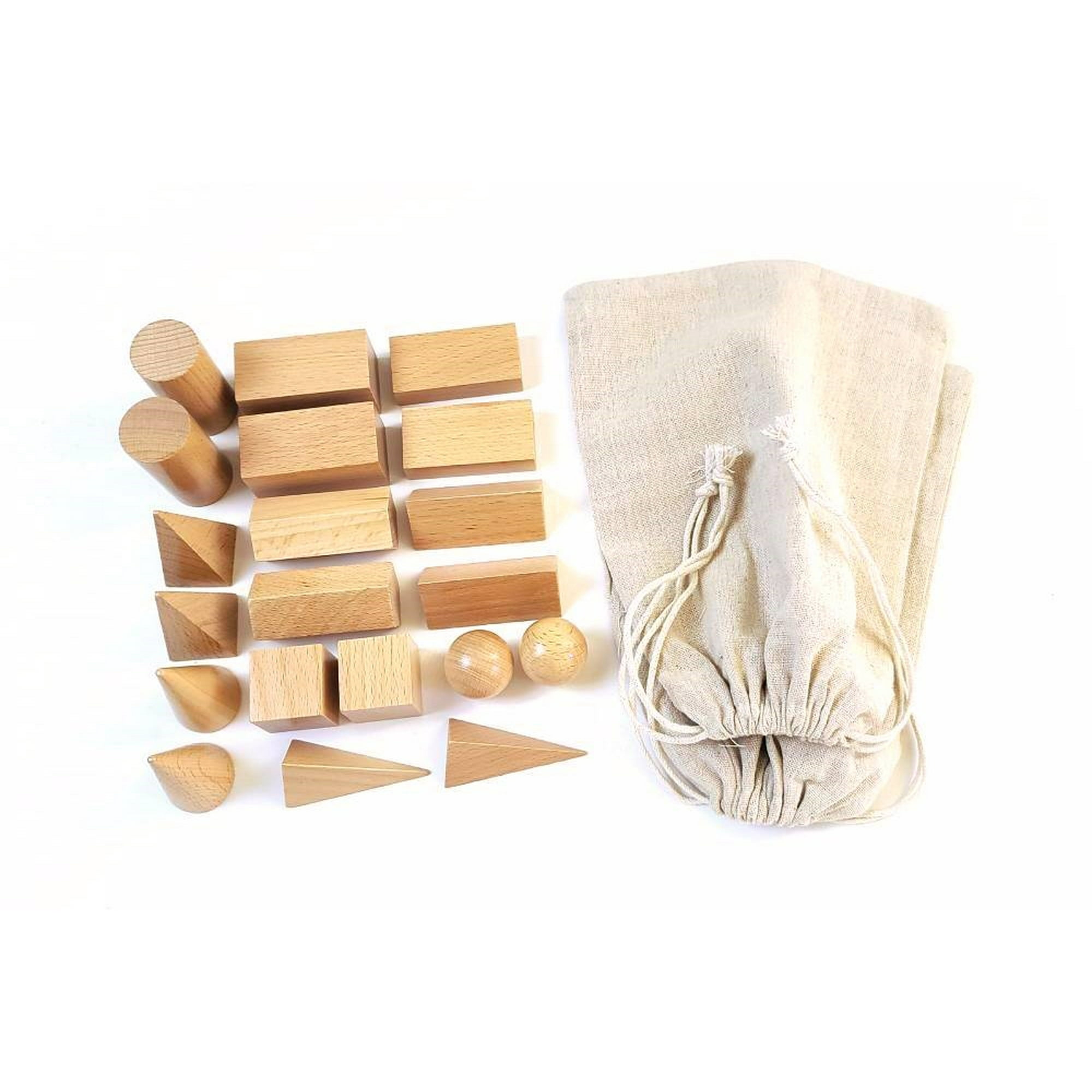 Click here for Ifit Montessori Mystery Bag With 20 Wooden Solids... prices