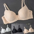 Women's Push Up Lace Plus Size Bra Demi Padded 1 Cup Lift Up Bras Soft ...