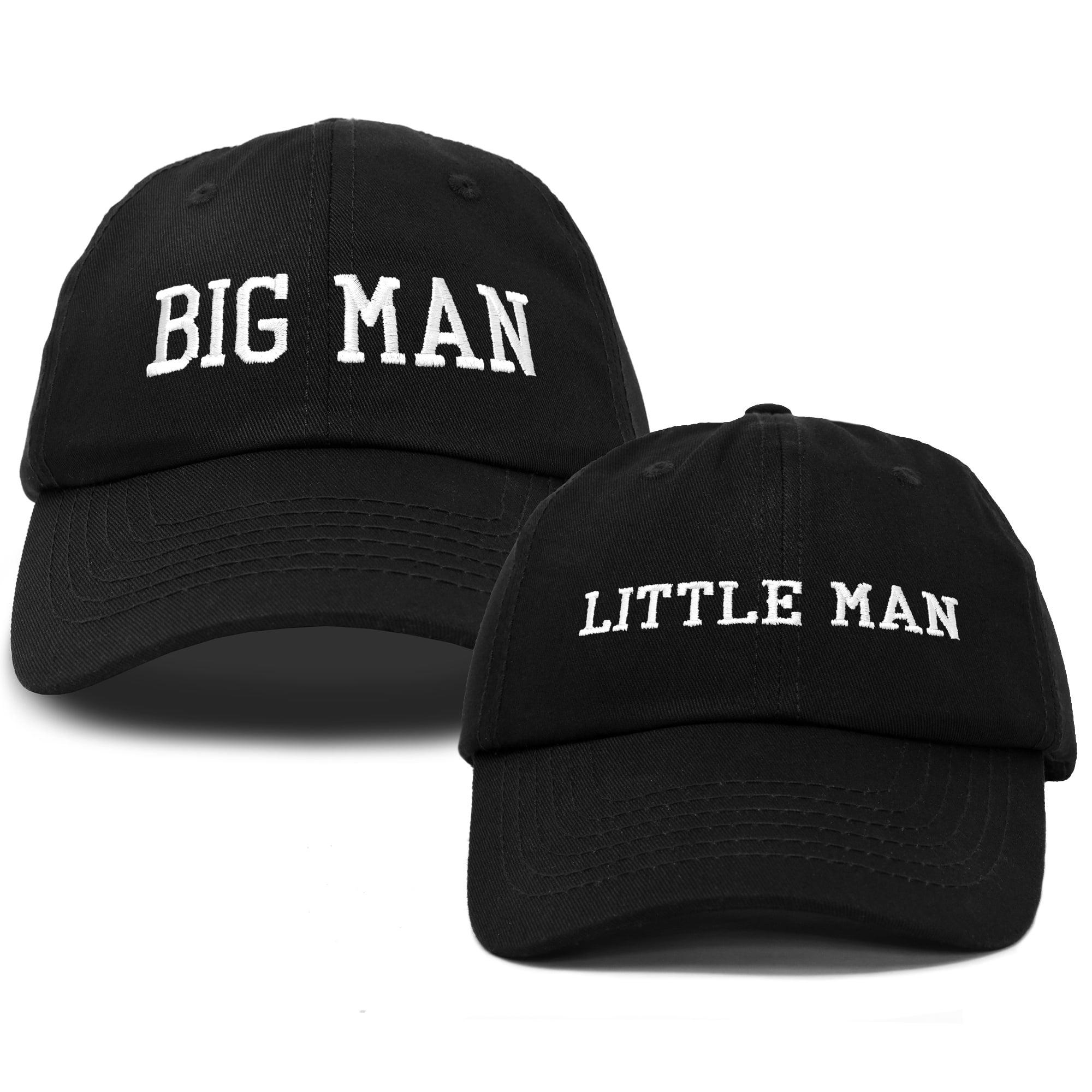 DALIX Big Man Little Man Hat Father Son Matching Cap Fun Gifts In Black dalix-big-man-little-man-hat-father-son-matching-cap-fun-gifts-in-black