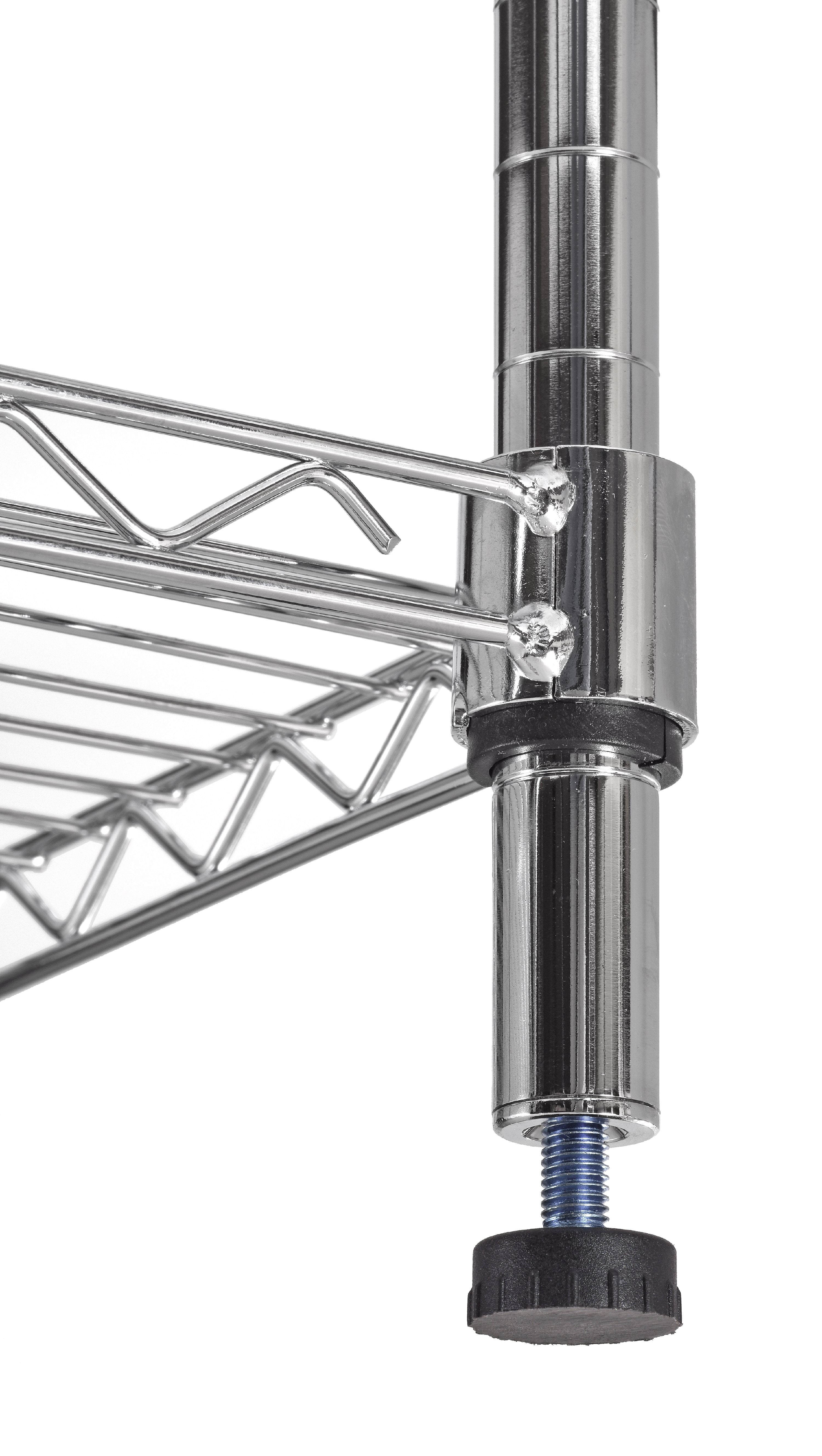 Buy Muscle Rack 74 H 4-Tier Wire Shelving Unit, 2400 lb Capacity ...