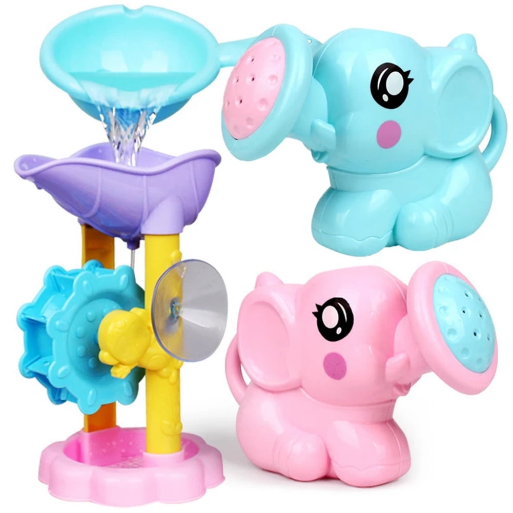 4PCS Toddler Kids Girl Boy Beach Bathroom Elephant Bath Play Splash ...