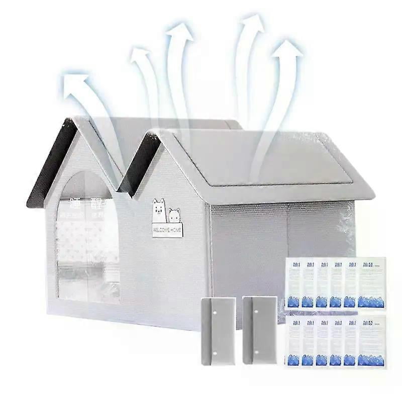 Pet Cooling House Air Conditioned Cat Shelter Sleeping Cat Kennel With ...