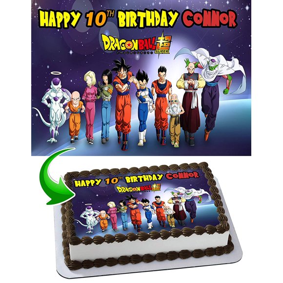 Goku Cake Toppers Frosting Icing Decorations