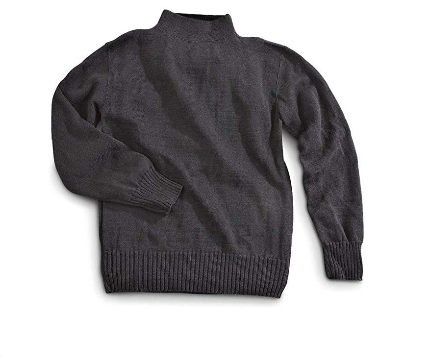 Military Issue - Sweater, Black, GOB G.I., 100% Wool, size XS - Walmart ...