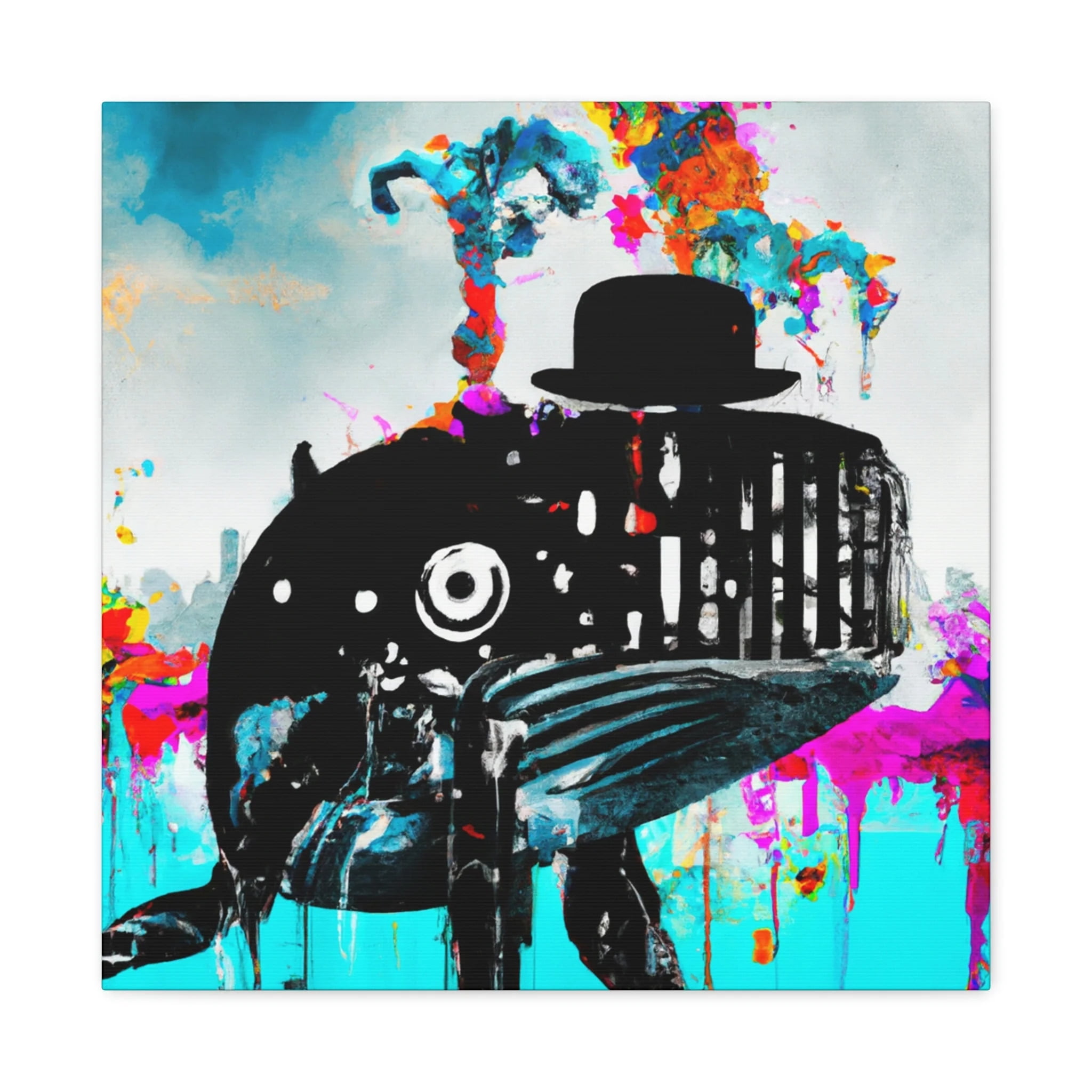 Steampunk Whale Mechanism - Canvas - Walmart.com