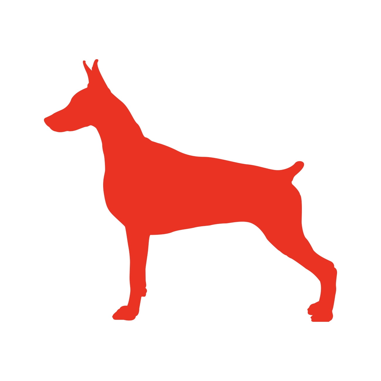 Doberman Pinscher Sticker Decal Die Cut - Self Adhesive Vinyl ...