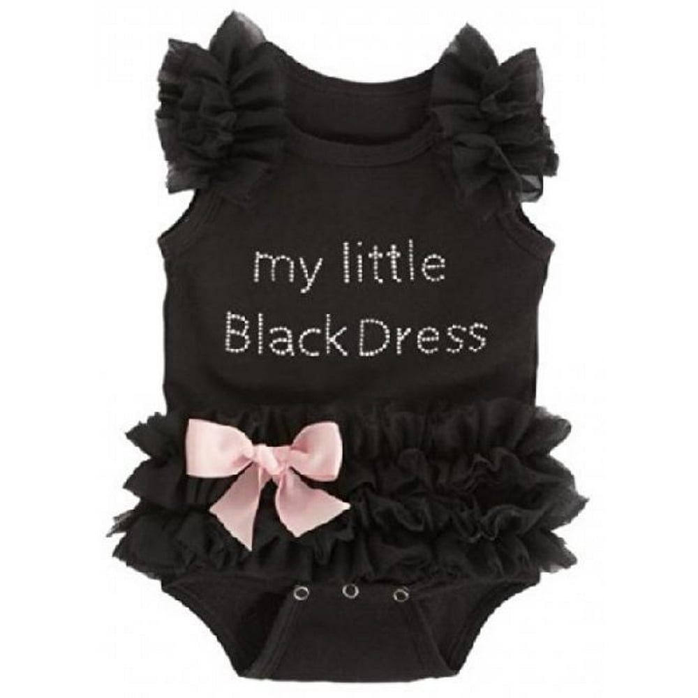 Ganz - Baby My Little Black Dress Onesie, Black,(0-6 Months) - Walmart ...