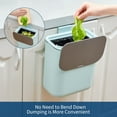 Wall Mounted Trash Can - Under Cabinet Compost Bin with Stainless Steel ...