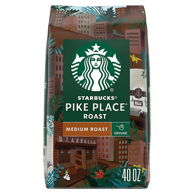 starbucks pike place medium roast ground coffee 40 oz - Walmart.com