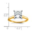 2.25mm 14k Solid Gold Two-tone 2 1/2ct Cert Lab Grown Diamond VS+ F+ ...