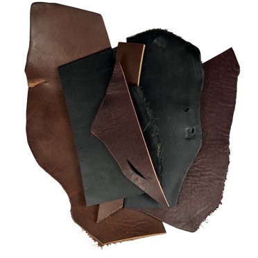 ELW Latigo Mix Colors Leather Scraps 6-10 oz 2.8-4 mm Heavy Weight Size ...