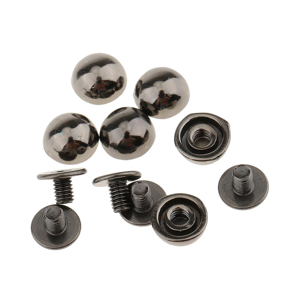 20Pcs Metal Stud Round Sewing Rivet Buttons Leather Crafts For Clothing ...