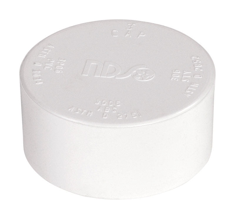NDS Schedule 35 3 in. Hub x 3 in. Dia. Hub PVC Drain Cap - Walmart.com ...
