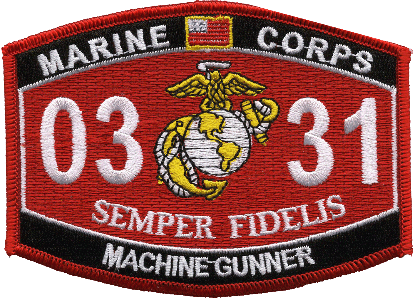 Marine Corps 0331 Infantry Machine Gunner MOS Patch - Veteran Owned Business - Walmart.com