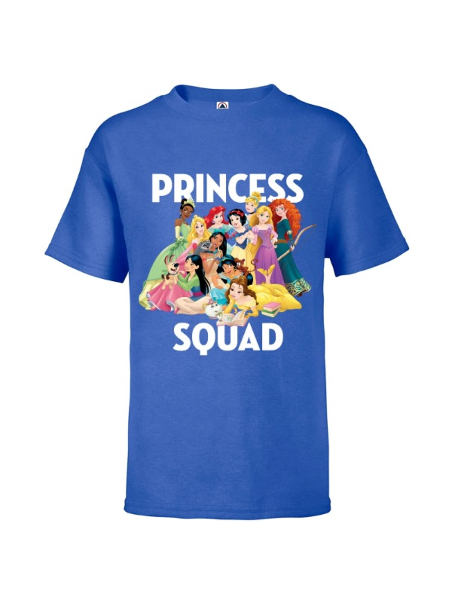 Disney Princess Squad Group T-Shirt - Short Sleeve T-Shirt for Kids ...