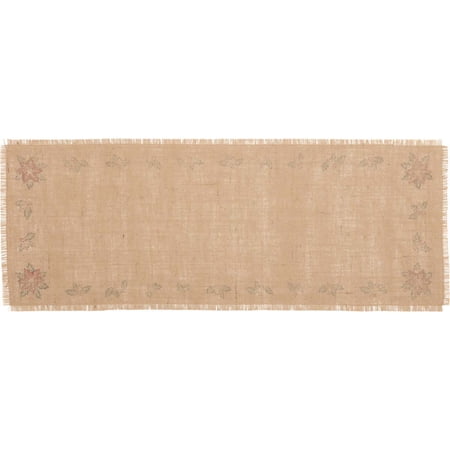 Ashton & Willow Natural Tan Seasonal Decor Jute Burlap Poinsettia Jute ...