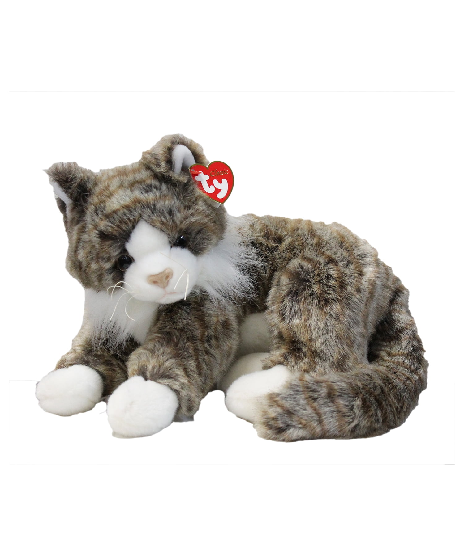 Ty Classics: O'Malley the Brown Cat | Stuffed Animal | MWMT - Walmart.com