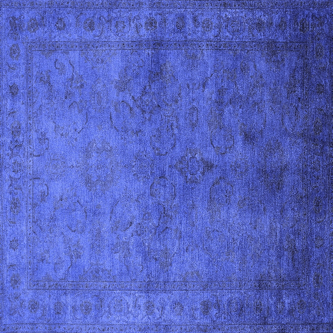 Ahgly Company Indoor Square Oriental Blue Industrial Area Rugs, 8 ...