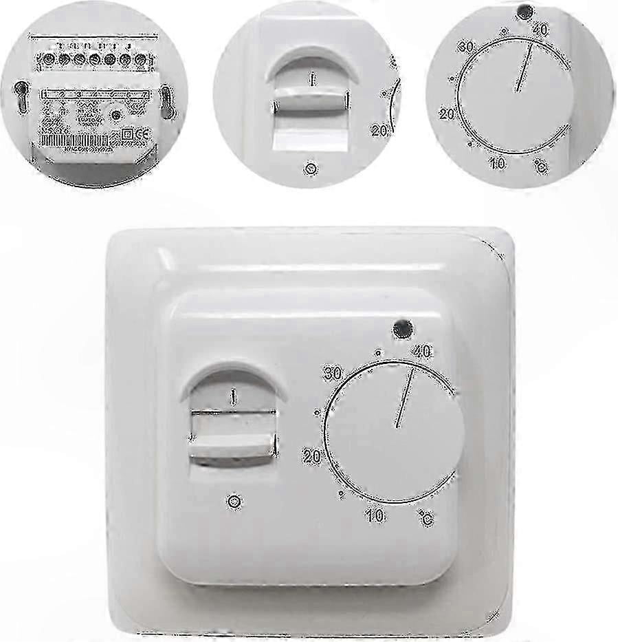 Underfloor Heating Thermostat with Sensor Probe, 220V 16A Manual ...