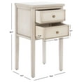 SAFAVIEH Toby Nautical Rustic Nightstand with 2 Storage Drawers, Shady ...