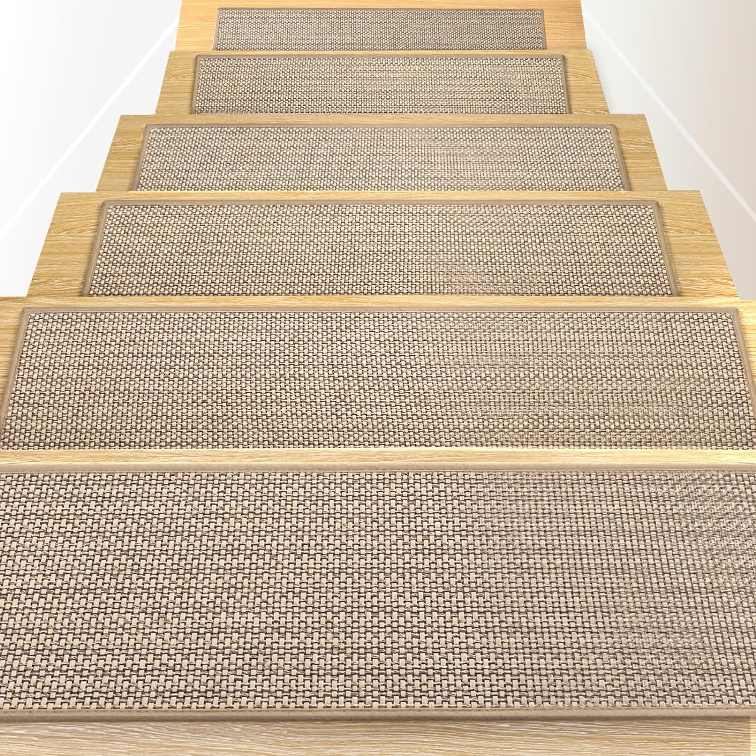 Click here for Tfixol Linen Stair Treads For Wooden Steps Indoor... prices
