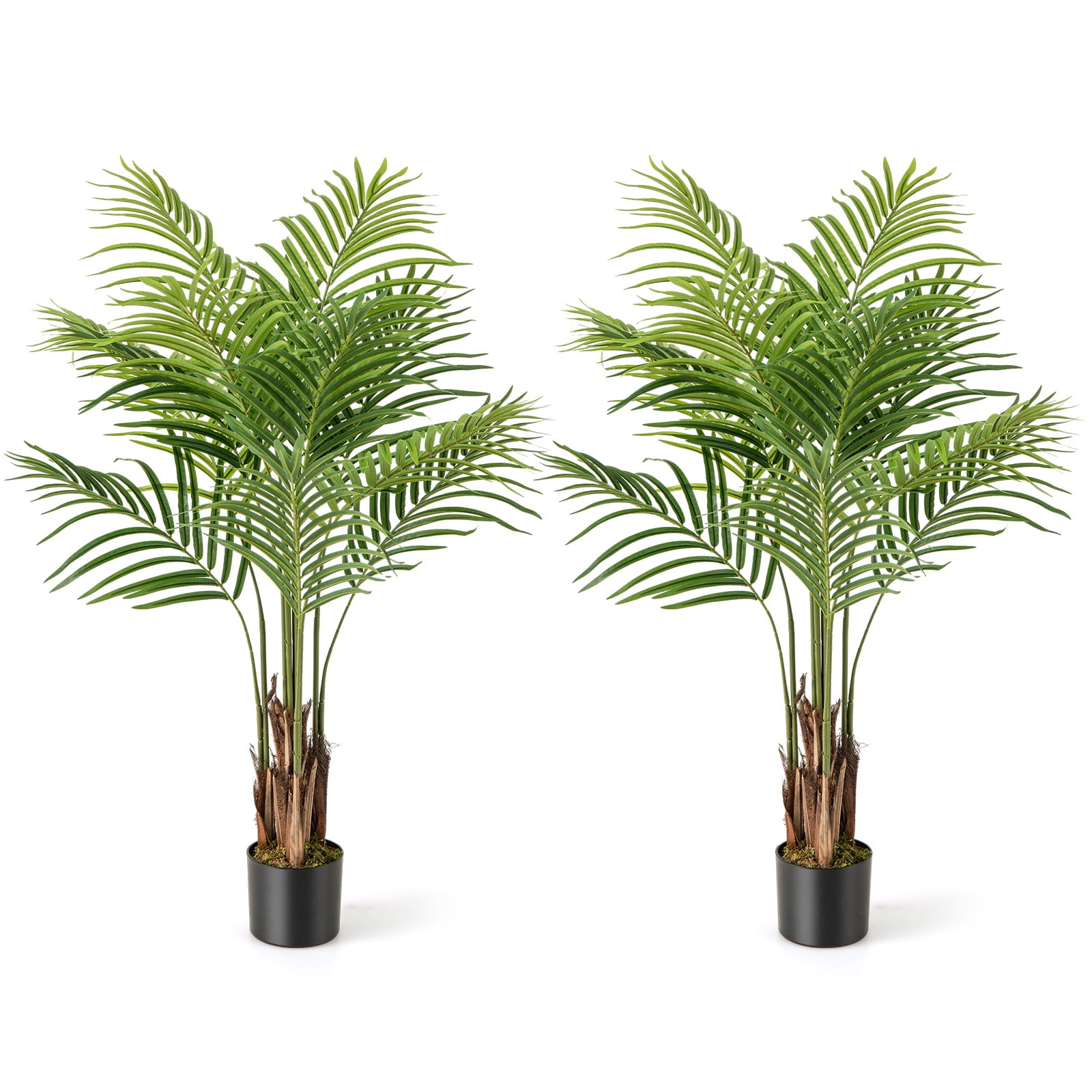 Click here for Gymax 4.2 Ft Tall Artificial Palm Paradise Plant 2... prices