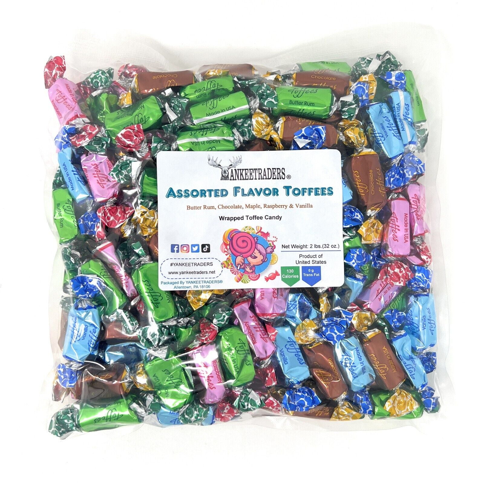 YANKEETRADERS® Fancy Royal Toffee, Assorted Flavors, 2 lbs. - Walmart.com