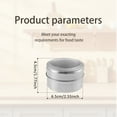 Hvxrjkn 12 Pcs Magnetic Spice Tins 2.55*1.77in Stainless Steel ...