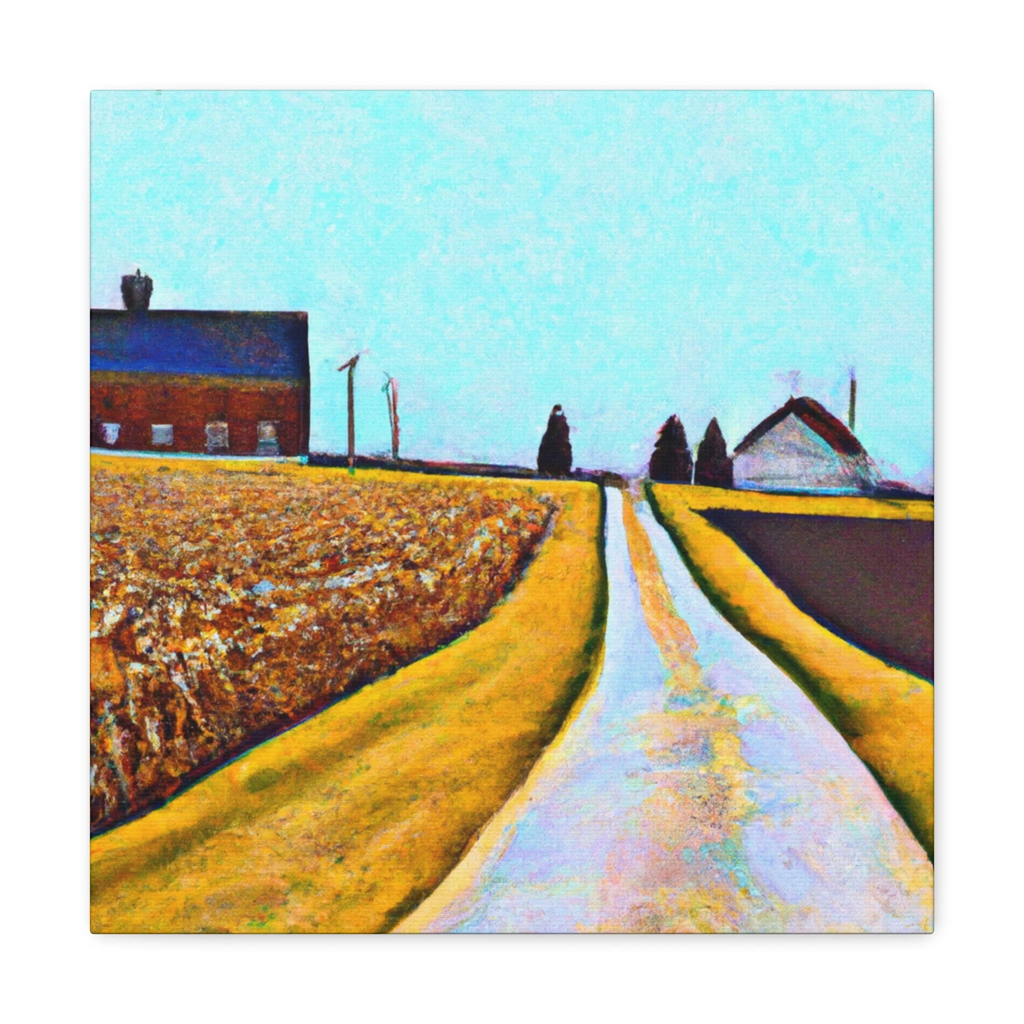 Country Road Reflection - Canvas - Walmart.com