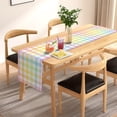 Easter Buffalo Plaid Check Table Runner Spring Holiday Farmhouse ...