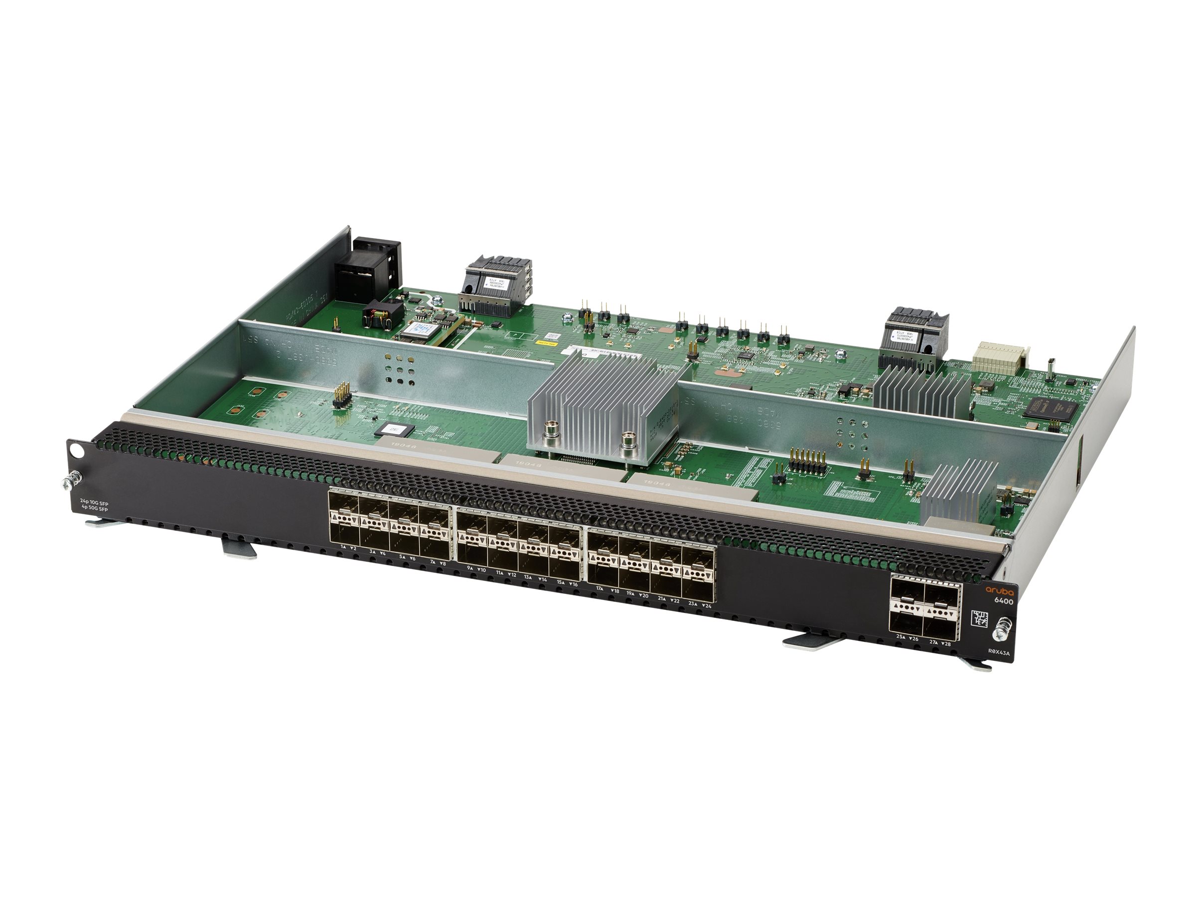 HPE Aruba 6400 - Expansion module - 100M/1G/10 Gigabit Ethernet x 24 ...