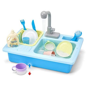 Little Tikes First Bathroom Sink with Real Working Faucet Pretend Play ...