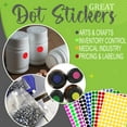 Kids Crafts Stickers - Colorful 1/2 inch Dots Labels for Children Fun ...