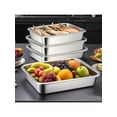 Generic Stainless Steel Food Storage Containers with Lids, 5-Piece ...