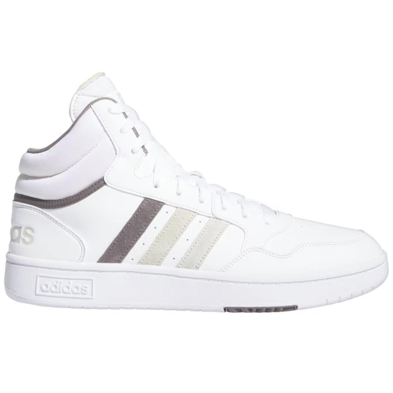 Tenis Adidas Hoops 3 0 Mid IH0162 para Hombre, color Blanco | Bodega ...