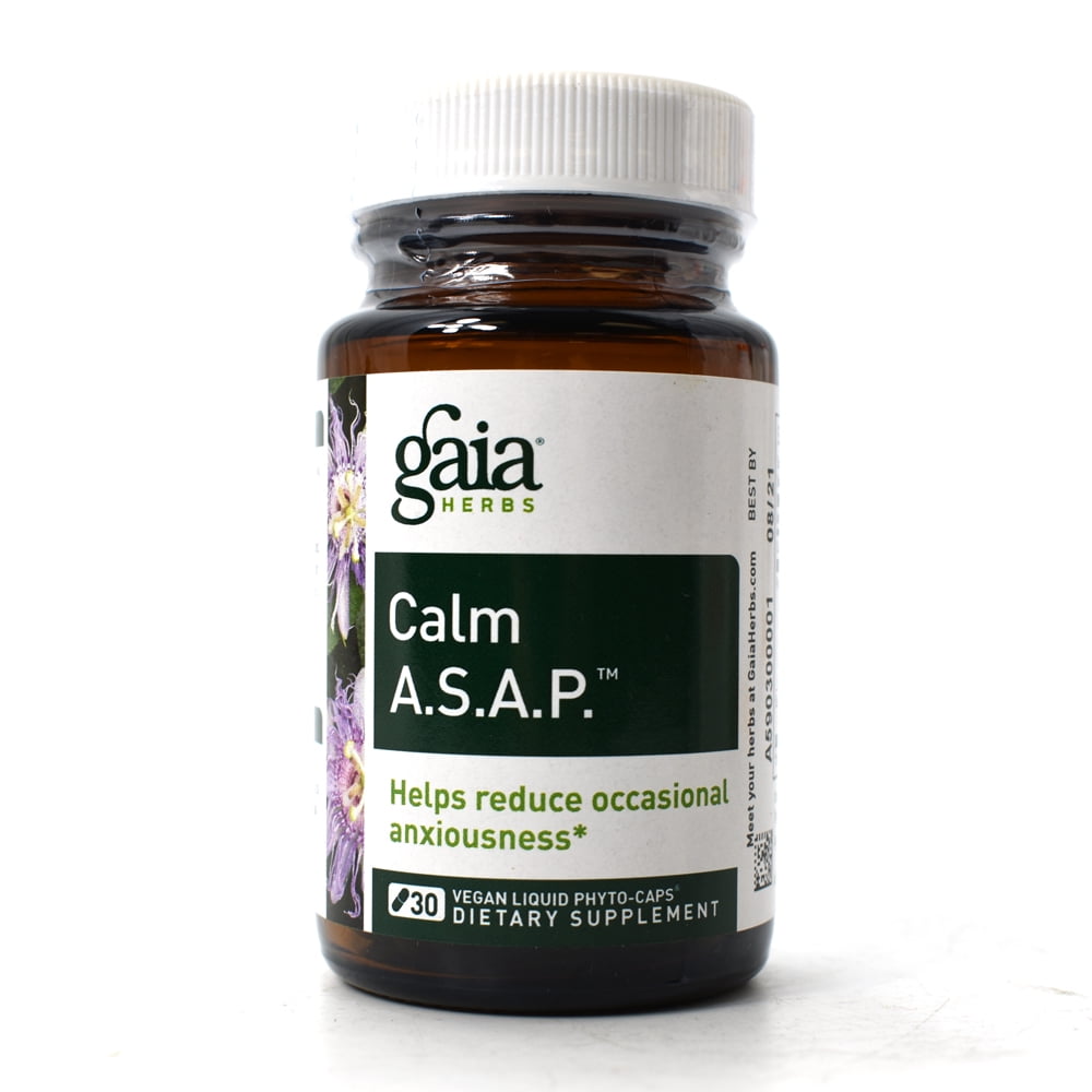 Gaia Herbs Calm A S A P 30 Vegan Liquid Phyto Caps