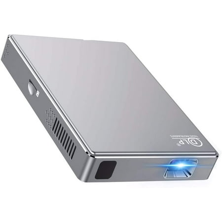 Smart Pocket Mini Projector, 1080P WIFI Home Theater Pico Rechargeable ...