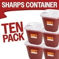 Medegen Medical, 8 Gallon, Sharps Container, Red, 10/Case - Walmart.com