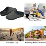 LORDFON Men's Indoor & Outdoor Memory Foam Slippers, Soft Faux Suede ...