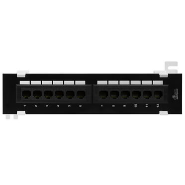 StarTech.com 24 Port 0.5U RJ45 Cat5e 110 Ethernet Rackmount Network ...