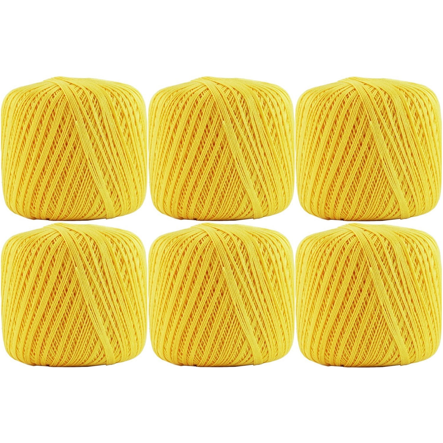 Threadart 6 Ball Pack 100% Pure Cotton Crochet Thread by Threadart ...