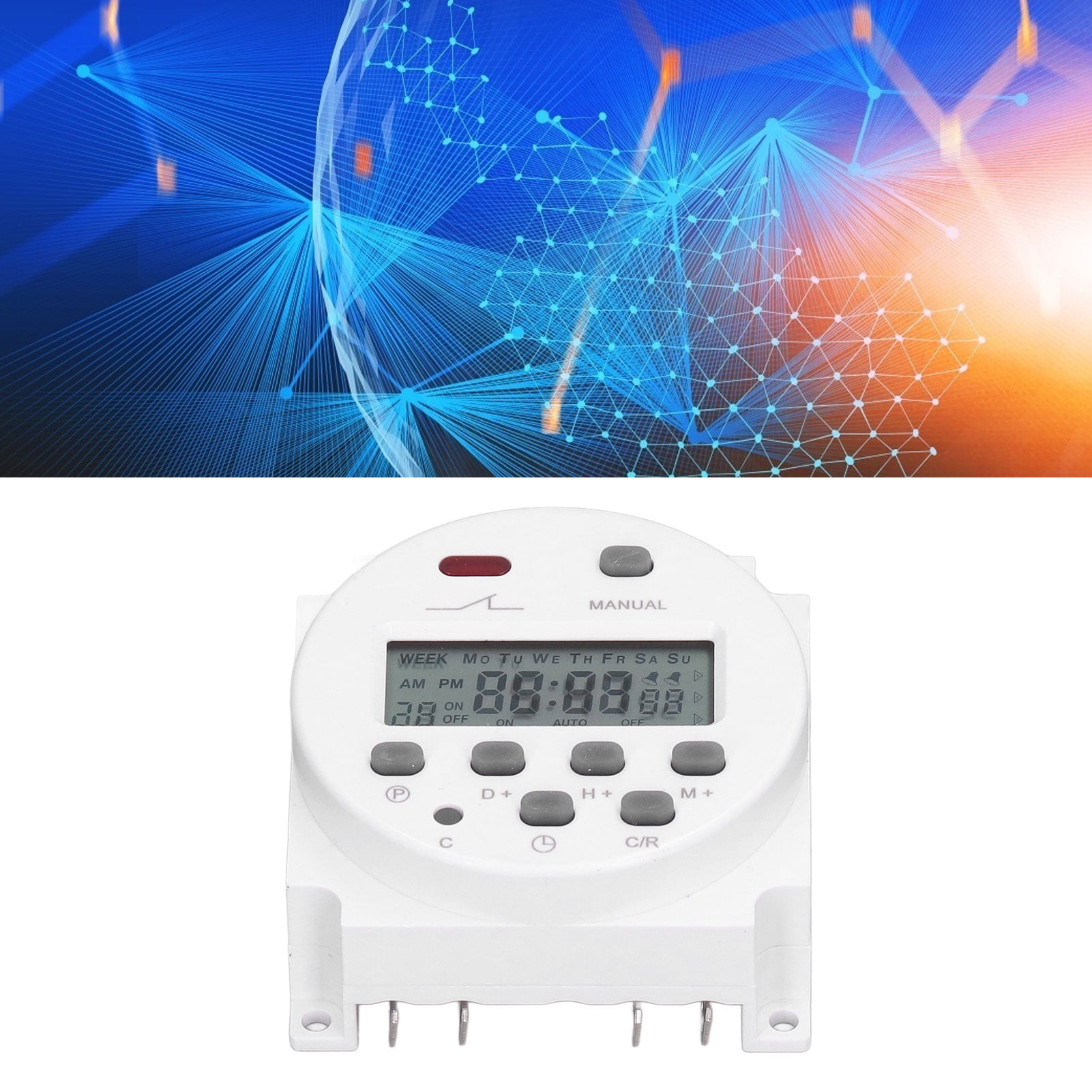 Temporizador Electrónico Digital Programable LCD Interruptor de relé de ...