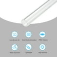 Acrylic Pipe Clear Rigid Round Tube 18mm ID 22mm OD 10" for Lamps and ...