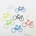 15Pcs Bike Paper Clip Small Paperclips Metal File Clamp Book Marker ...